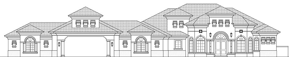 House Plan 78196 - Florida Style with 4139 Sq Ft, 4 Bed, 4 Bath ...