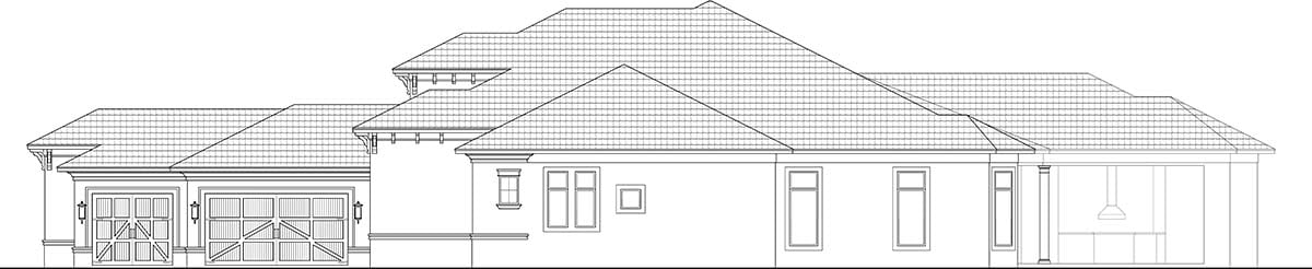 House Plan 78198 - Modern Style with 4239 Sq Ft, 4 Bed, 5 Bath, 1 ...