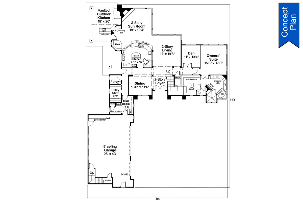 House Plan 78423 - Traditional Style with 3958 Sq Ft, 3 Bed, 3 Ba ...