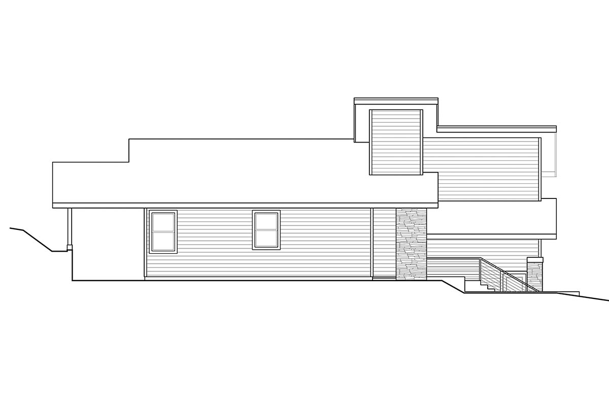 House Plan 78492 - Contemporary Style with 1509 Sq Ft, 2 Bed, 2 B ...