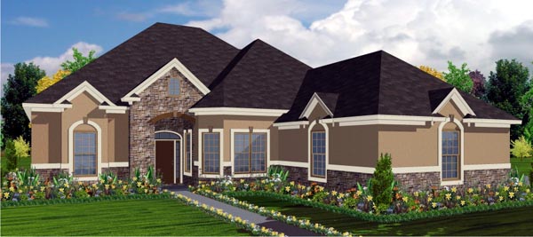House Plan 78746 - Contemporary Style with 2272 Sq Ft, 3 Bed, 2 B ...