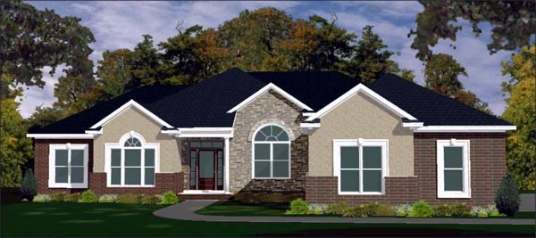 House Plan 78765 - Contemporary Style with 2262 Sq Ft, 4 Bed, 2 B