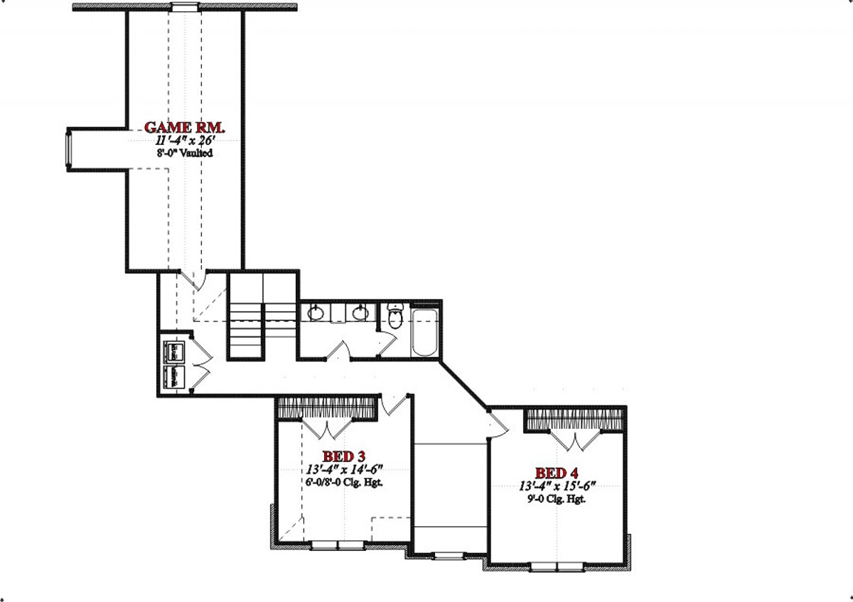House Plan 78899 - Traditional Style with 3851 Sq Ft, 5 Bed, 4 Ba ...