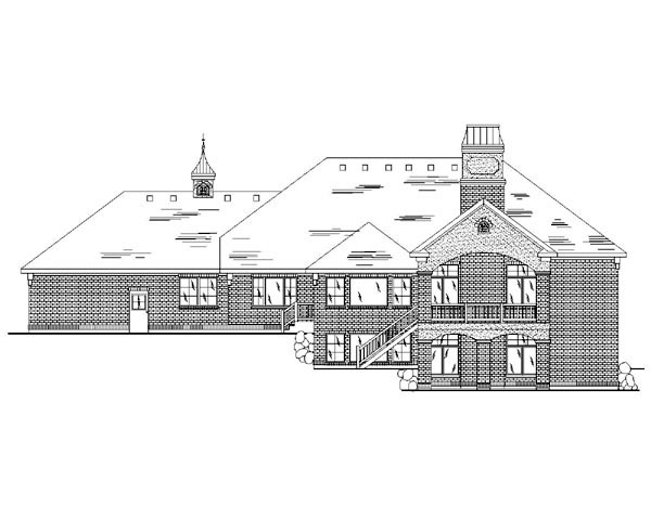 House Plan 79806 - European Style with 4688 Sq Ft, 4 Bed, 3 Bath ...