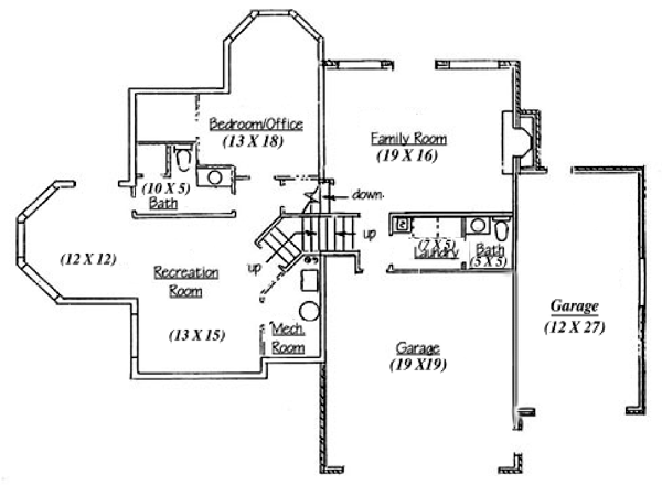 House Plan 79877 - with 2153 Sq Ft, 5 Bed, 3 Bath, 1 Half Bath ...