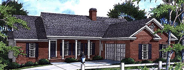 House Plan 80193 - Traditional Style with 2115 Sq Ft, 3 Bed, 2 Ba ...