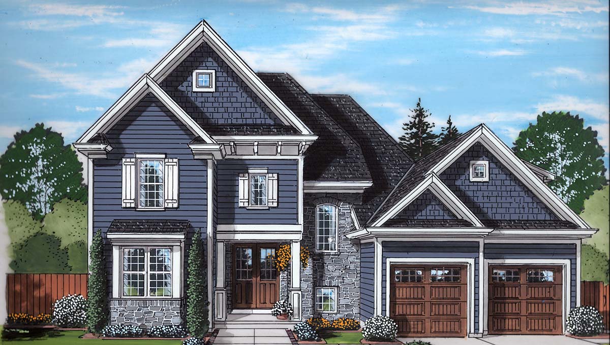 House Plan 80604 - Traditional Style with 3246 Sq Ft, 4 Bed, 3 Ba ...