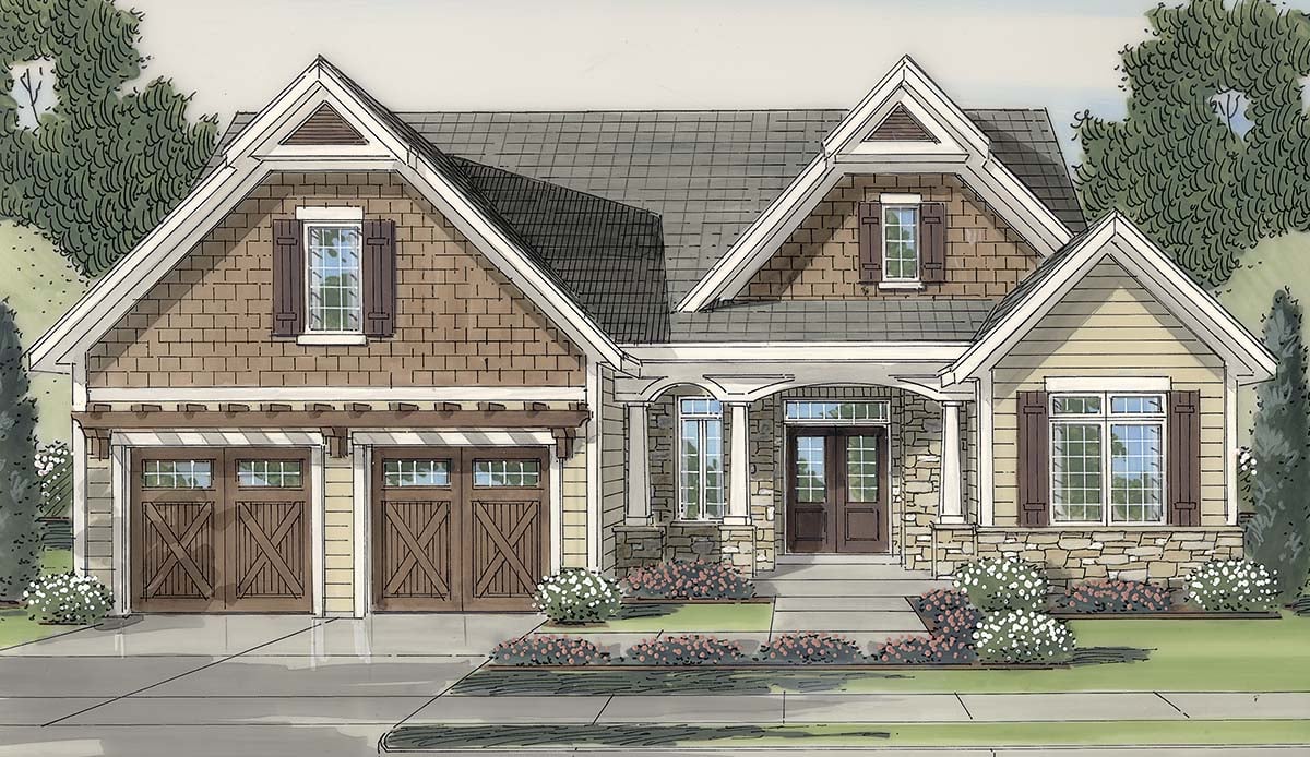 House Plan 80609 - Country Style with 2316 Sq Ft, 4 Bed, 2 Bath ...