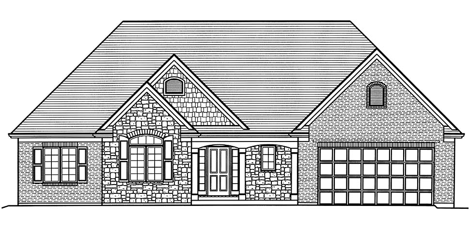 House Plan 80616 - Traditional Style with 2009 Sq Ft, 3 Bed, 2 Ba ...