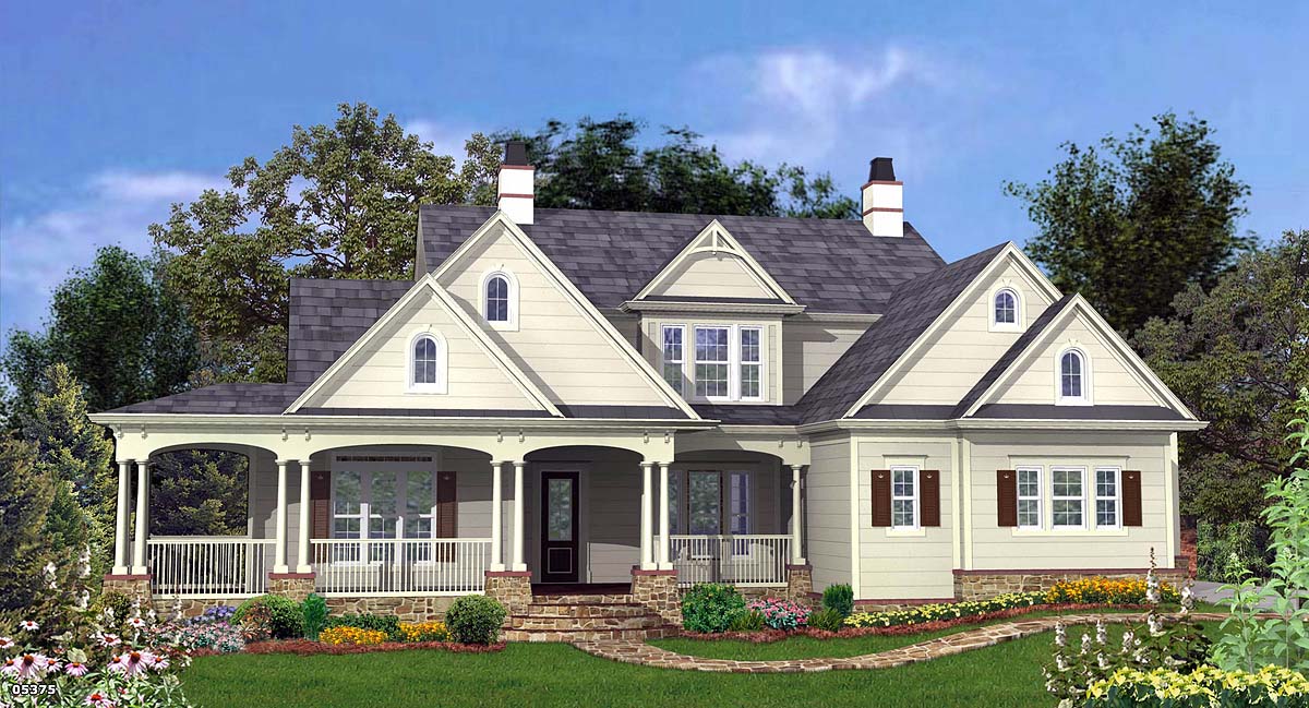 House Plan 80720 - Traditional Style with 3337 Sq Ft, 4 Bed, 3 Ba ...