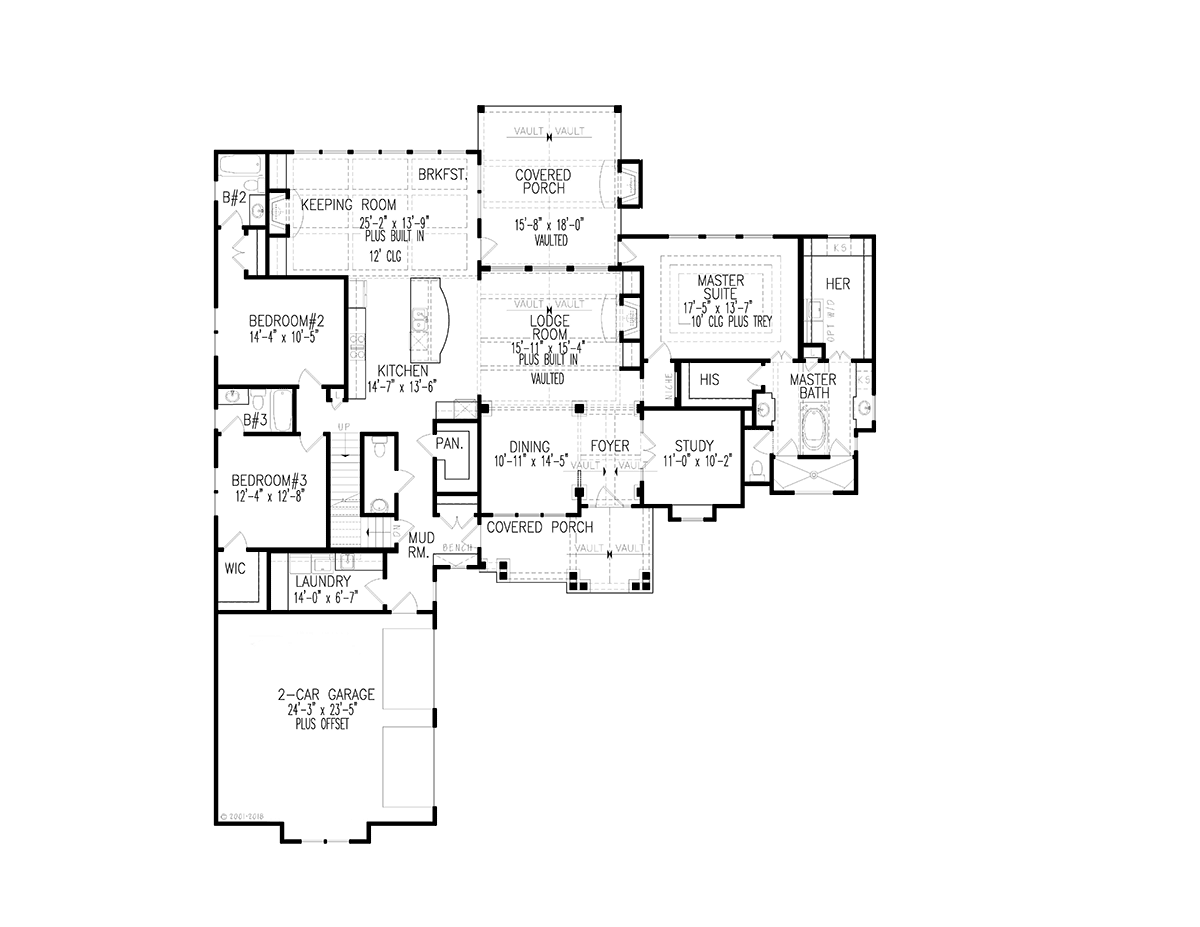 House Plan 80765 - Southern Style with 3297 Sq Ft, 3 Bed, 3 Bath ...