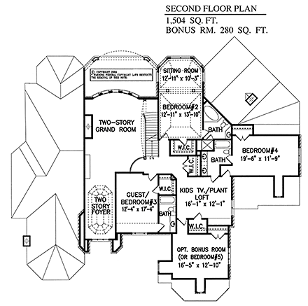 House Plan 80791 - French Country Style with 4976 Sq Ft, 5 Bed, 4 ...
