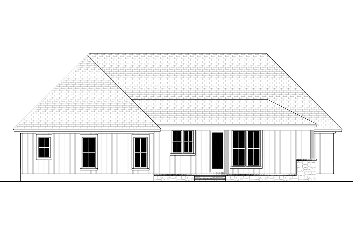 House Plan 80827 - Traditional Style with 2243 Sq Ft, 3 Bed, 2 Ba ...