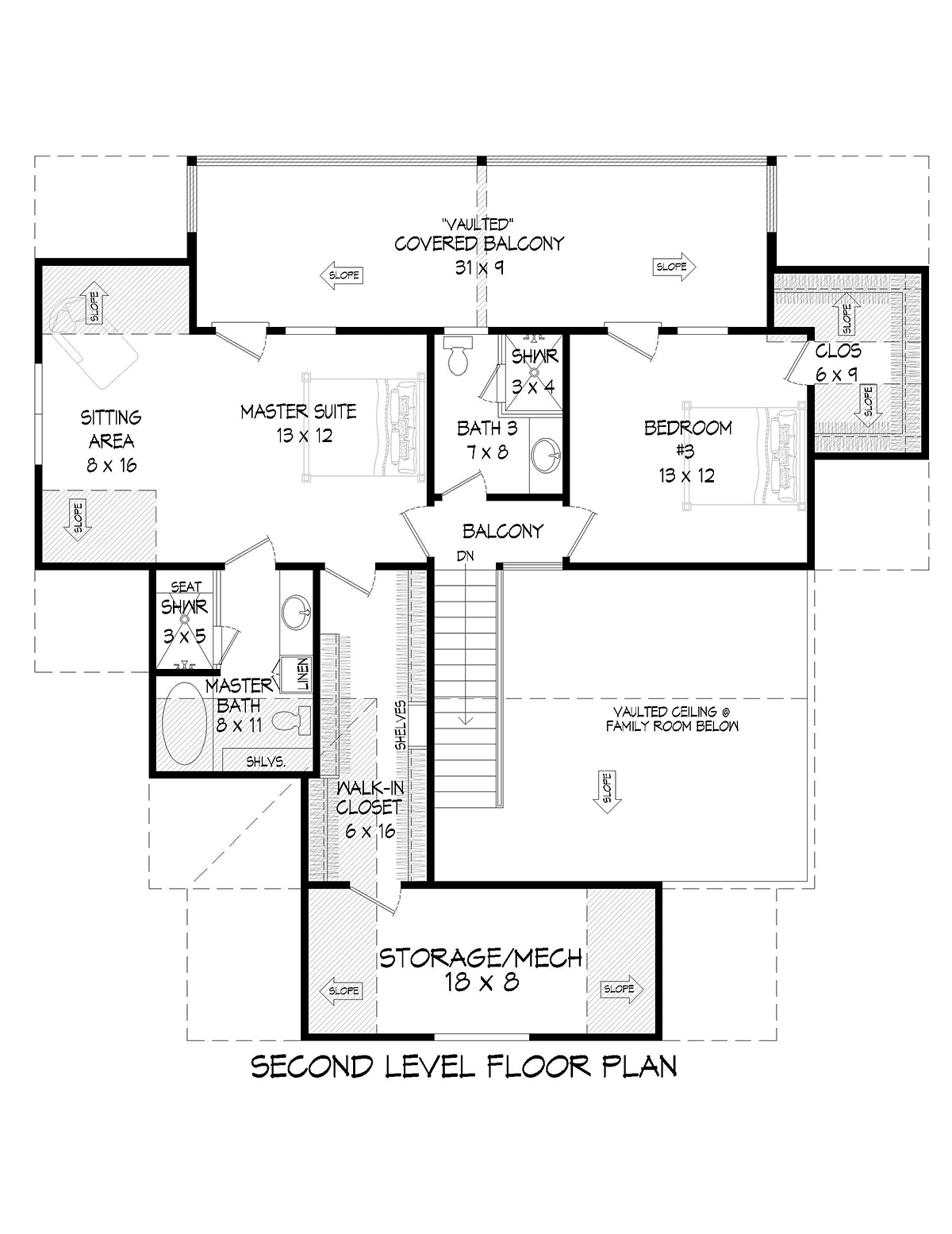 House Plan 80919 - Traditional Style with 2045 Sq Ft, 3 Bed, 3 Ba ...