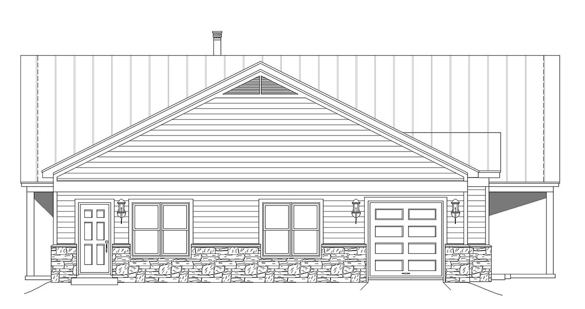 House Plan 80950 - Traditional Style with 2616 Sq Ft, 2 Bed, 2 Ba ...