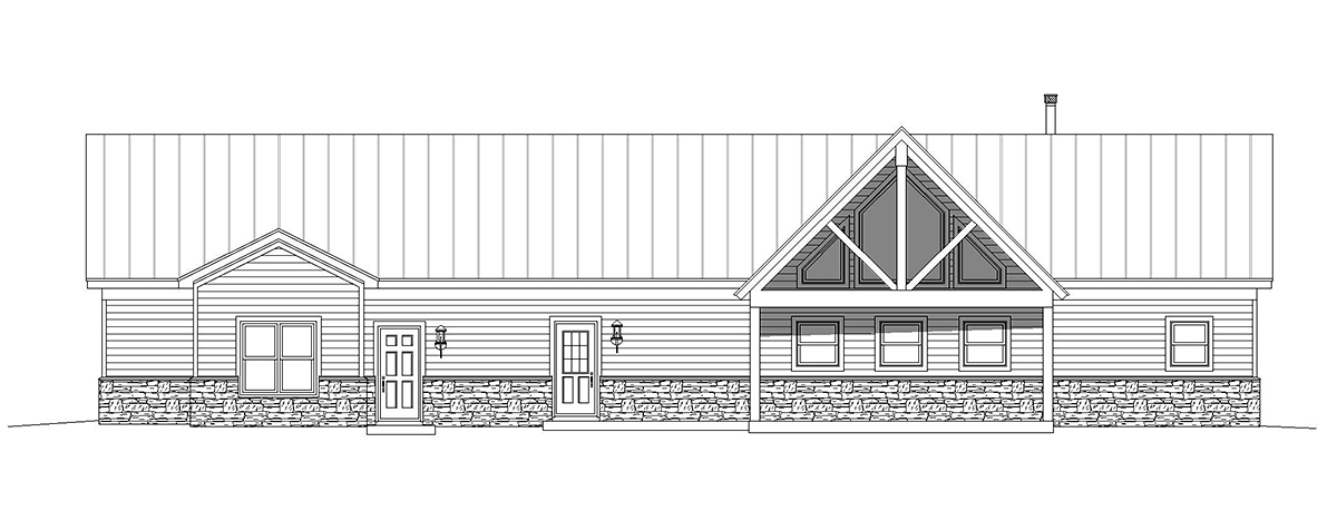 House Plan 80950 - Traditional Style with 2616 Sq Ft, 2 Bed, 2 Ba ...