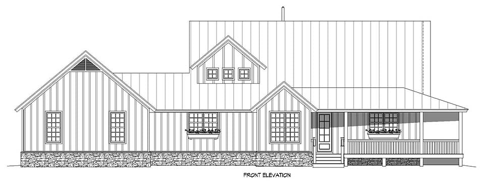 House Plan 80965 - Traditional Style with 2365 Sq Ft, 3 Bed, 2 Ba ...