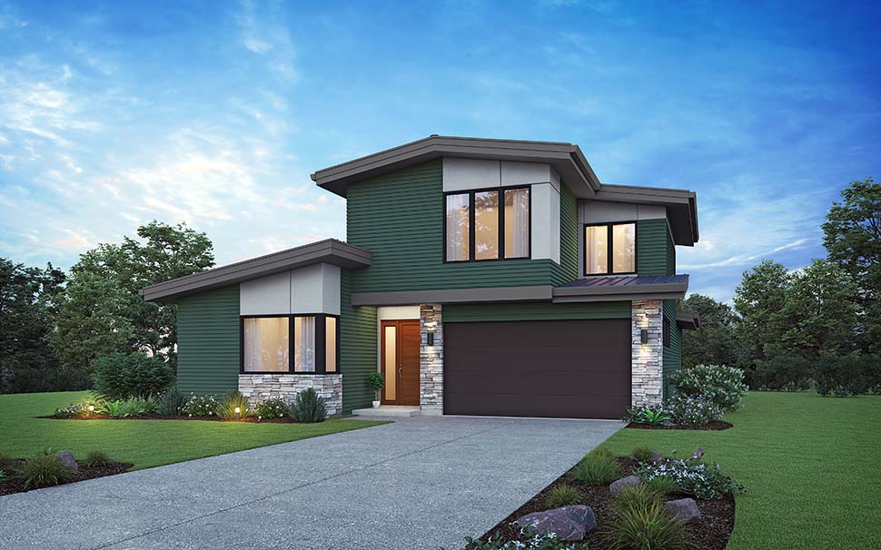 House Plan 81362 - Contemporary Style with 2500 Sq Ft, 3 Bed, 2 B ...