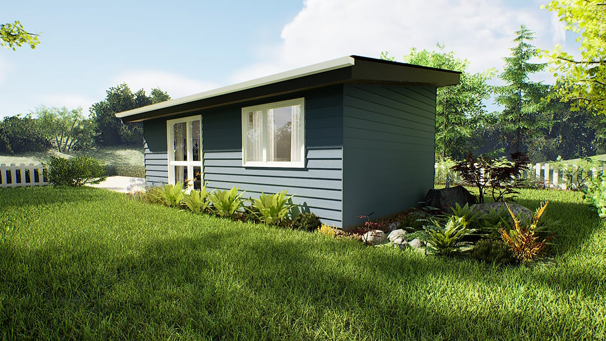 House Plan 81383 - Contemporary Style with 442 Sq Ft, 1 Bed, 1 Ba ...