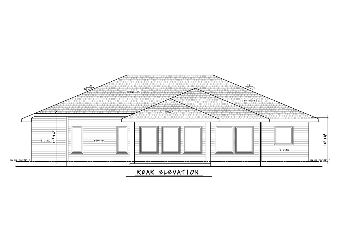 House Plan 81416 - Modern Style with 2176 Sq Ft, 3 Bed, 2 Bath ...