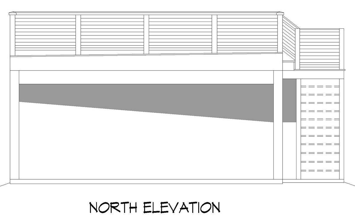 Garage Plan 81526 - 2 Car Garage Modern Style | COOLhouseplans.com