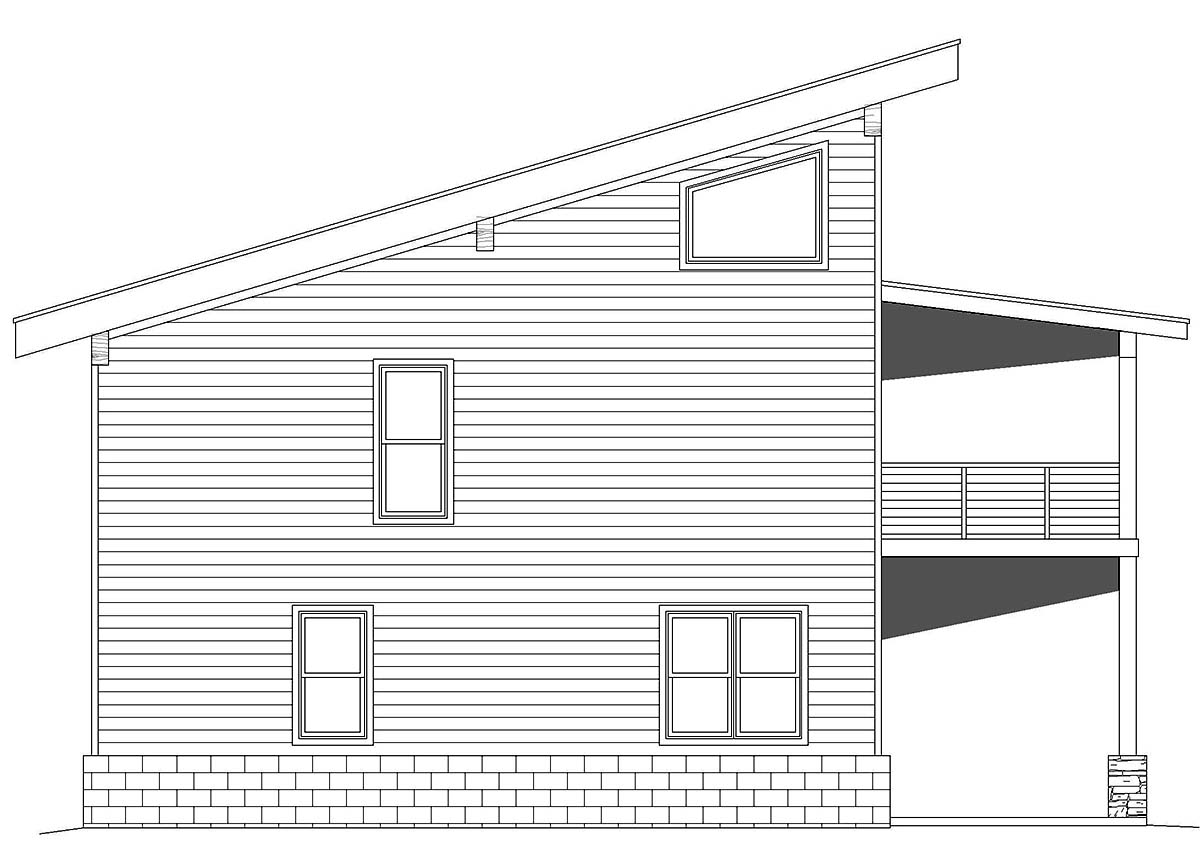 House Plan 81541 - Contemporary Style with 1792 Sq Ft, 3 Bed, 2 B ...