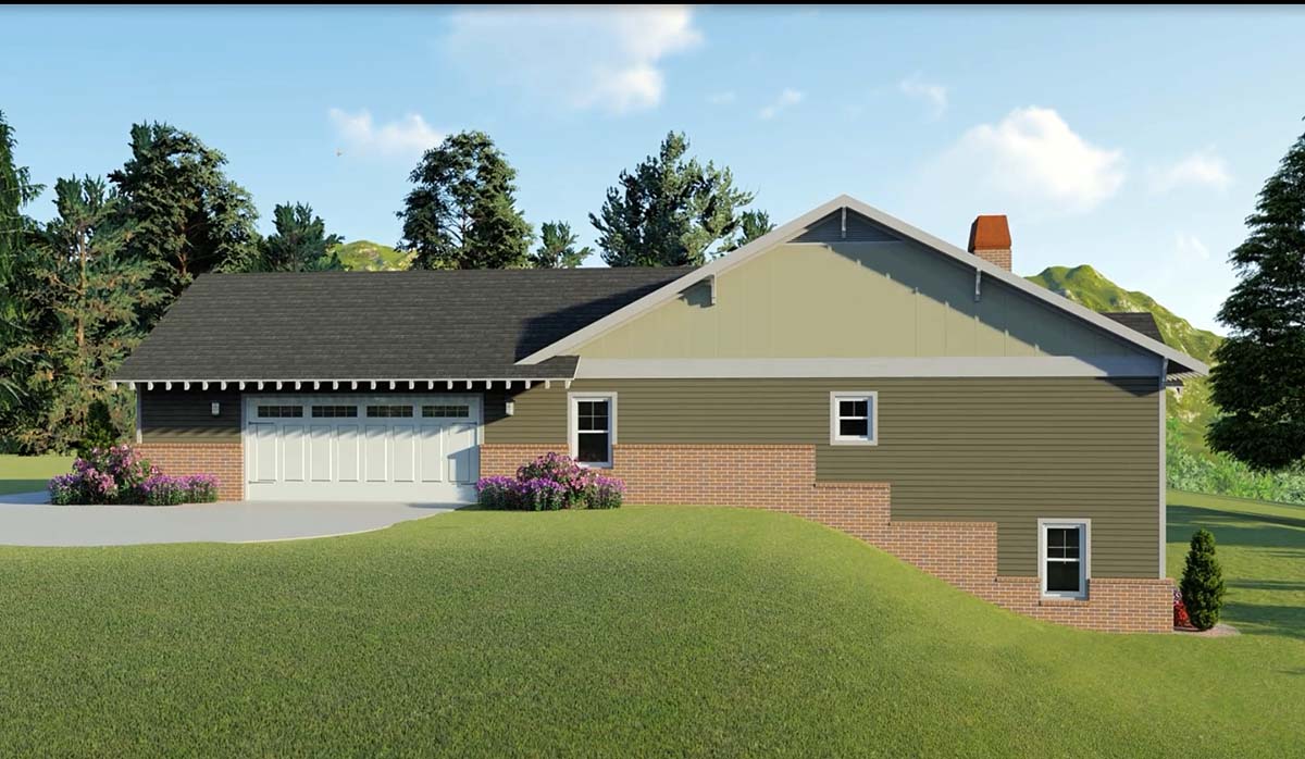 House Plan 81559 - Ranch Style with 2371 Sq Ft, 3 Bed, 2 Bath, 1