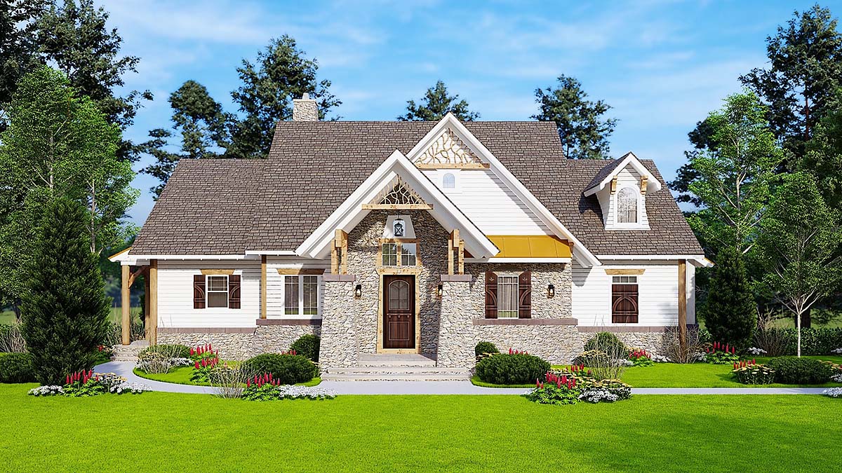 House Plan 81661 - Ranch Style with 2543 Sq Ft, 2 Bed, 2 Bath, 1