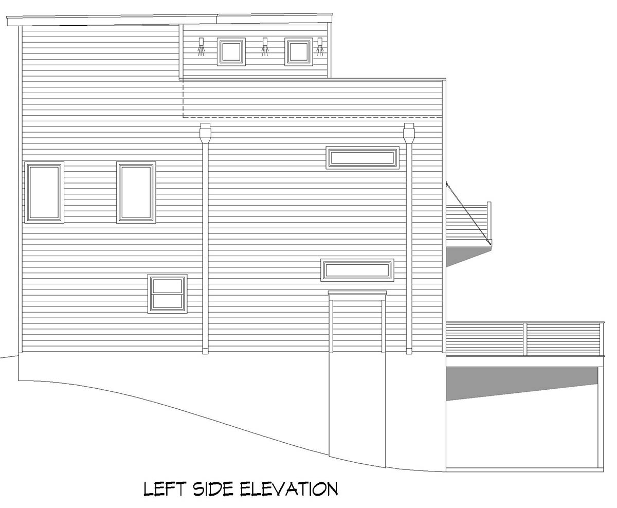 House Plan 81759 - Modern Style with 2607 Sq Ft, 2 Bed, 3 Bath, 2 ...