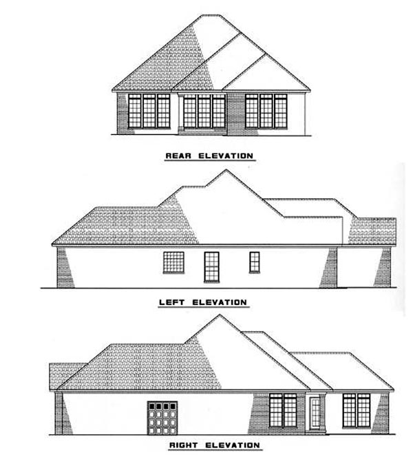 House Plan 82003 - European Style with 1379 Sq Ft, 3 Bed, 2 Bath ...