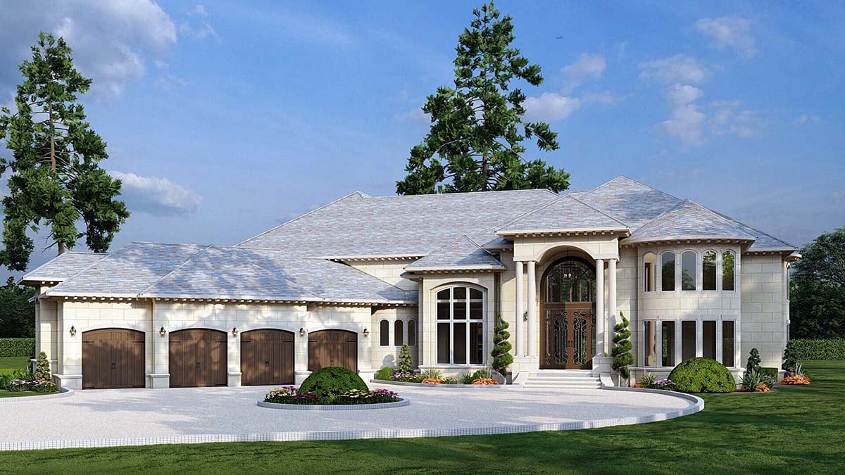 House Plan 82316 - European Style with 8454 Sq Ft, 6 Bed, 6 Bath ...