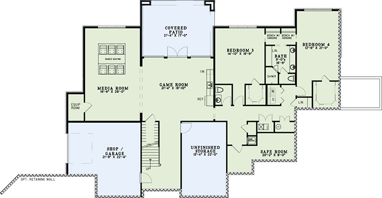 House Plan 82336 - European Style with 6096 Sq Ft, 4 Bed, 3 Bath ...
