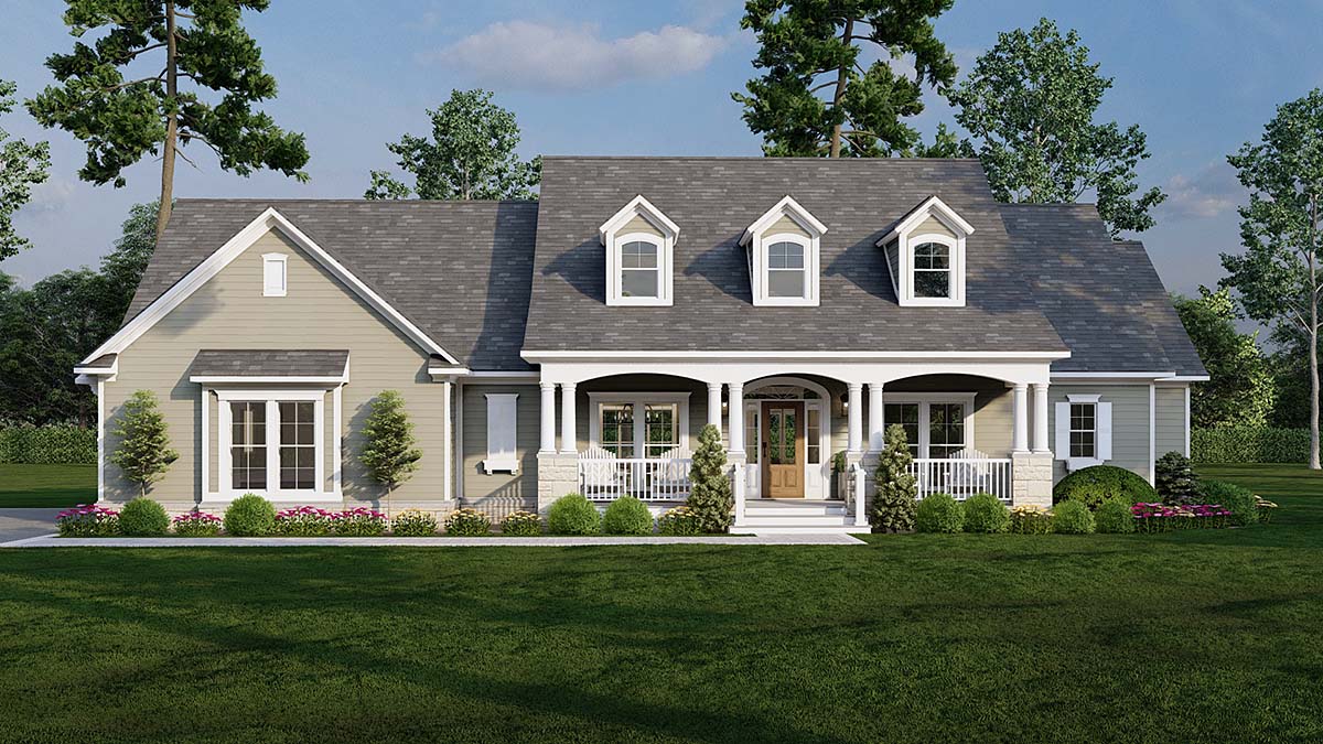 House Plan 82380 - Traditional Style with 2516 Sq Ft, 4 Bed, 3 Ba ...