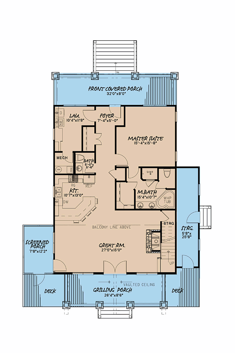 House Plan 82497 - Traditional Style with 2144 Sq Ft, 3 Bed, 2 Ba ...