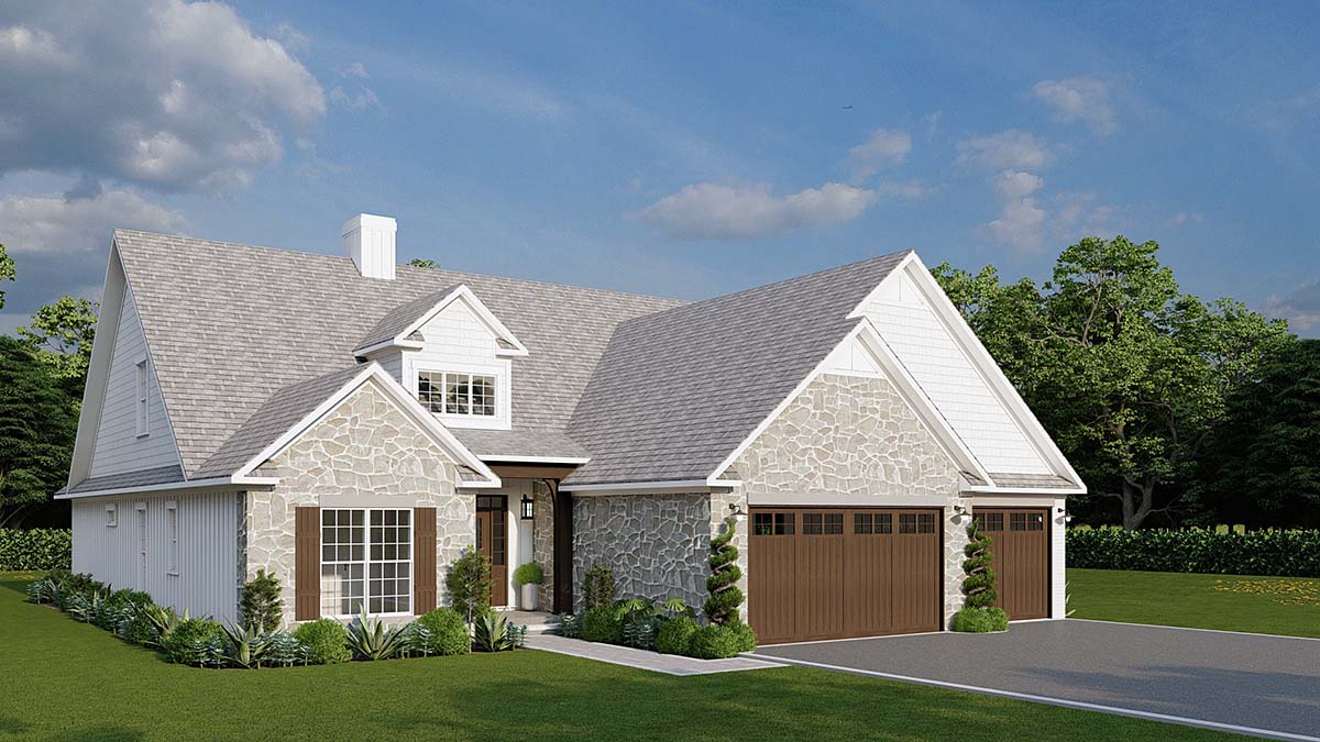 House Plan 82692 - Traditional Style with 2006 Sq Ft, 4 Bed, 3 Ba ...