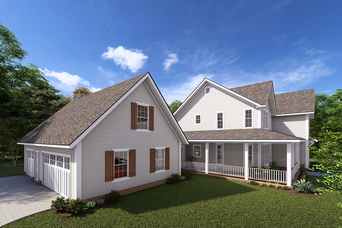 House Plan 82816 - Farmhouse Style with 2530 Sq Ft, 3 Bed, 3 Bath ...
