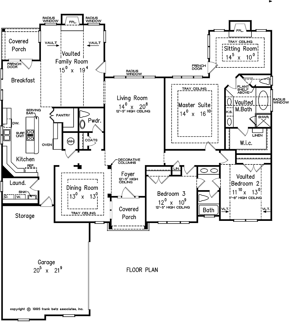 House Plan 83029 - Traditional Style with 2491 Sq Ft, 3 Bed, 2 Ba ...