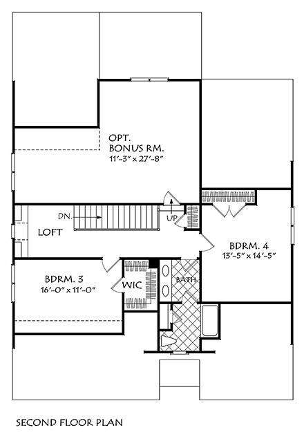 House Plan 83031 - Traditional Style with 2458 Sq Ft, 4 Bed, 3 Ba ...