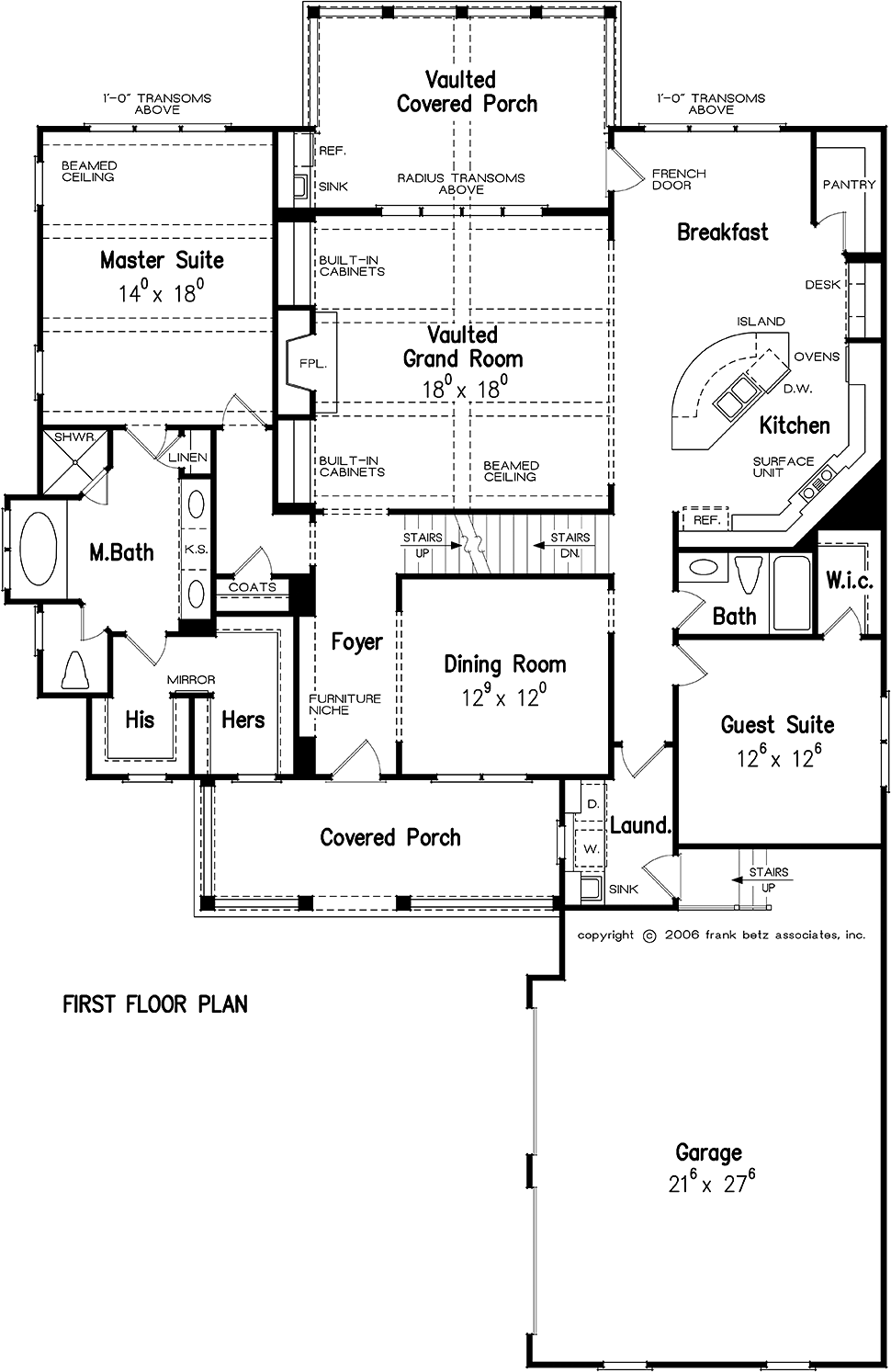House Plan 83059 - Traditional Style with 2690 Sq Ft, 4 Bed, 3 Ba ...
