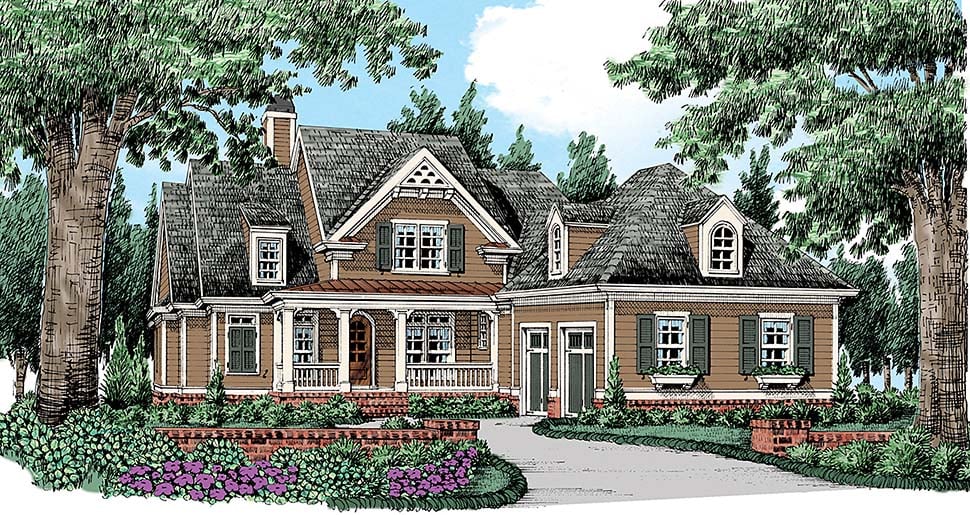 House Plan 83059 - Traditional Style with 2690 Sq Ft, 4 Bed, 3 Ba ...