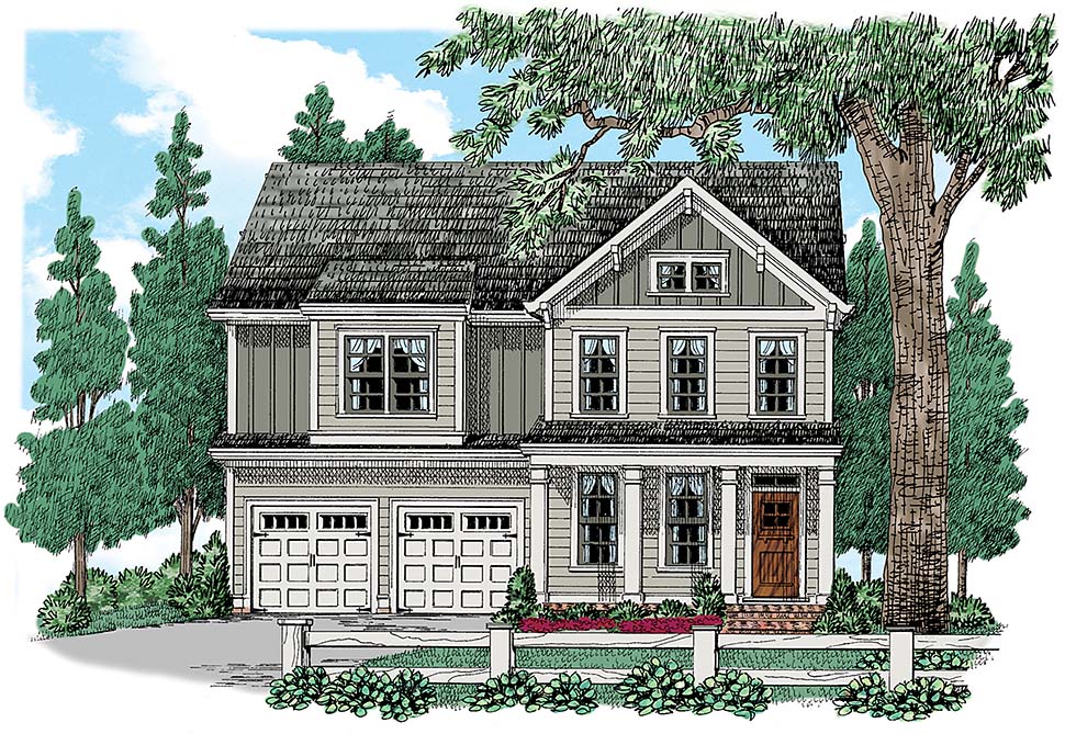 House Plan 83075 - Traditional Style with 2386 Sq Ft, 4 Bed, 2 Ba ...