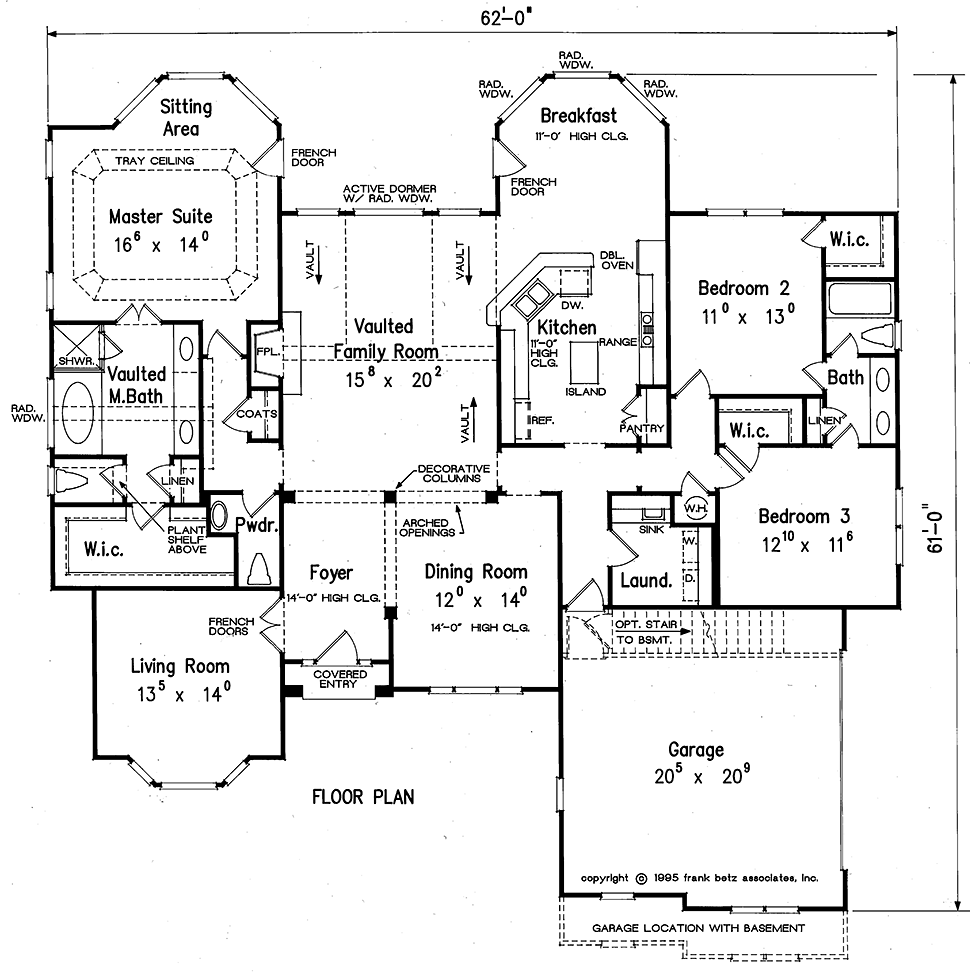 House Plan 83081 - Traditional Style with 2322 Sq Ft, 3 Bed, 2 Ba ...