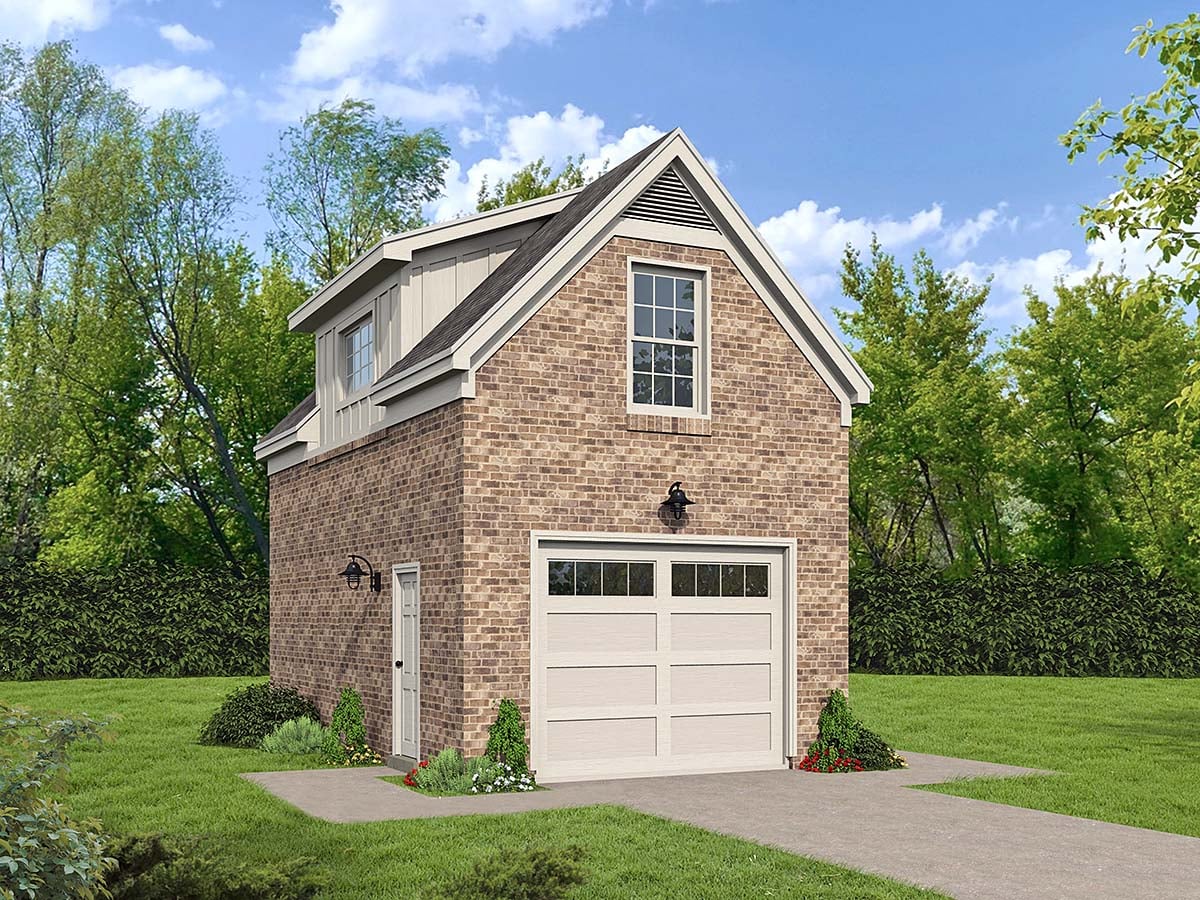 Garage Plan 83402 - 1 Car Garage Country Style | COOLhouseplans.com