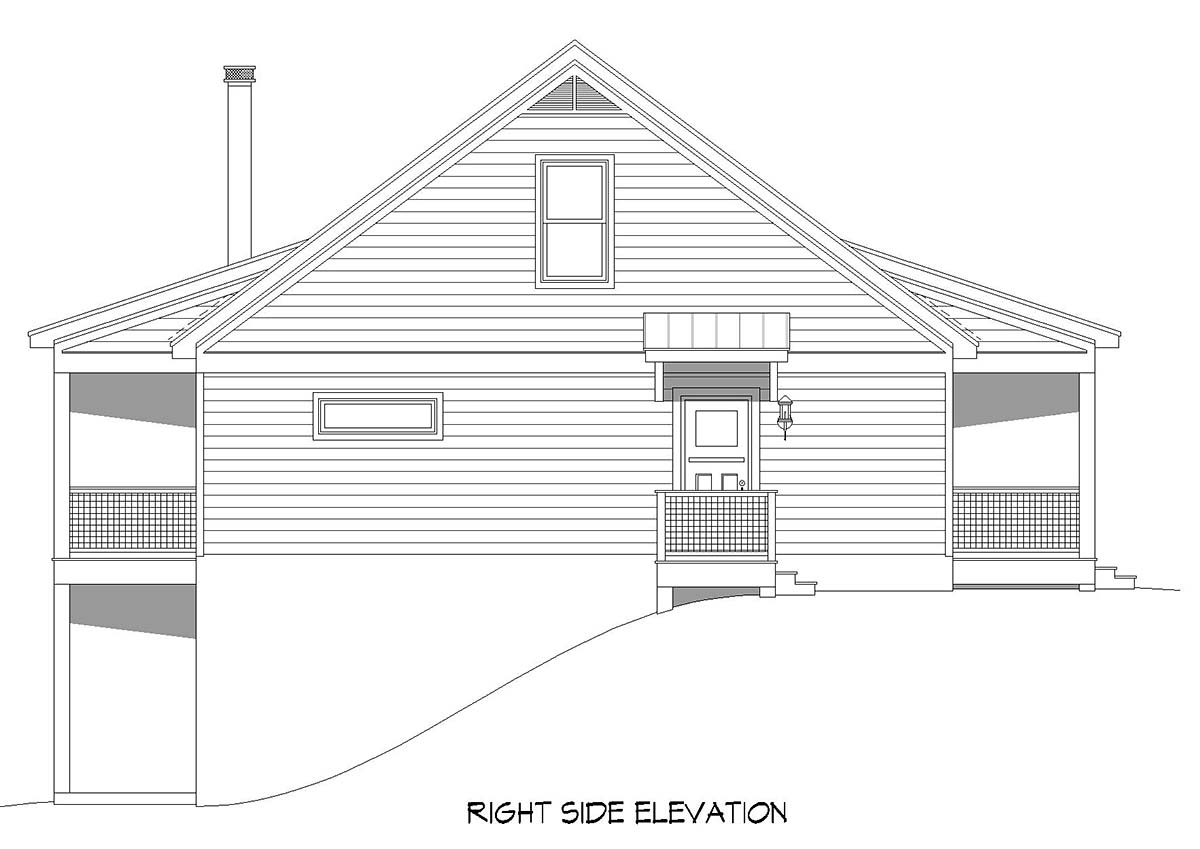 House Plan 83420 - Traditional Style with 1280 Sq Ft, 2 Bed, 2 Ba ...
