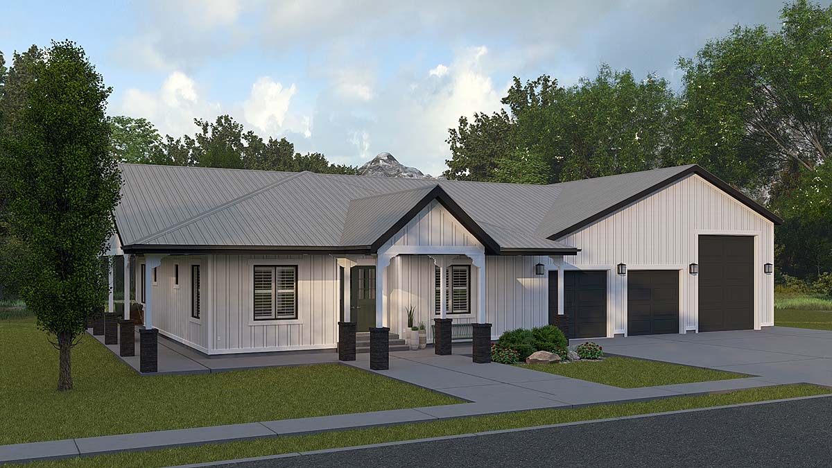 House Plan 83682 - Traditional Style with 2569 Sq Ft, 3 Bed, 3 Ba ...
