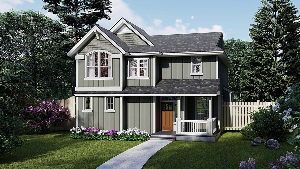 House Plan 83706 - Traditional Style with 1425 Sq Ft, 3 Bed, 2 Ba