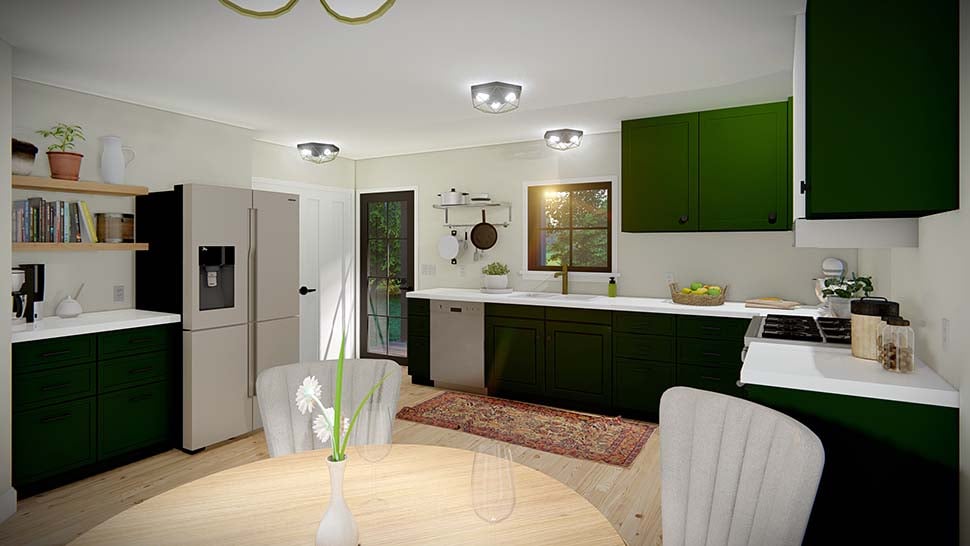 House Plan 83902 - Narrow Lot Style with 1200 Sq Ft, 3 Bed, 2 Bat ...