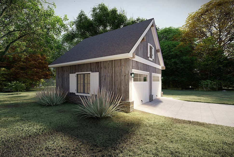 Garage Plan 83904 - 2 Car Garage Craftsman Style | COOLhouseplans.com