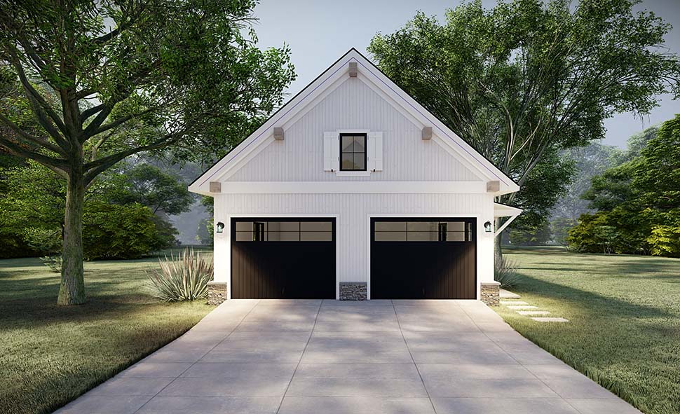 Garage Plan 83904 - 2 Car Garage Craftsman Style | COOLhouseplans.com