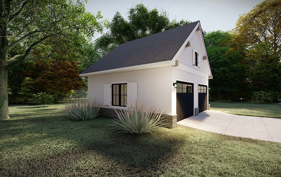 Garage Plan 83904 - 2 Car Garage Craftsman Style | COOLhouseplans.com